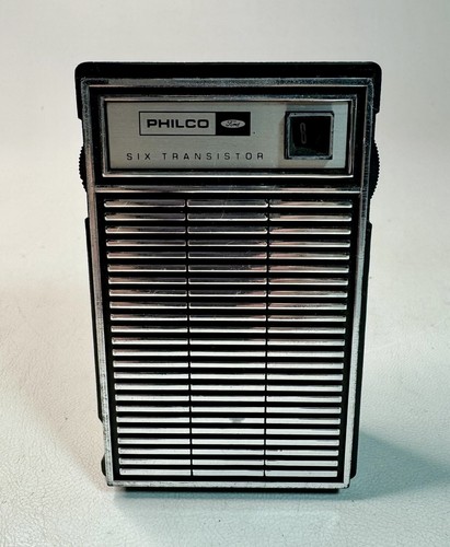 Philco Ford 6 Transistor Radio Vintage With Case Mid Century Taiwan | eBay