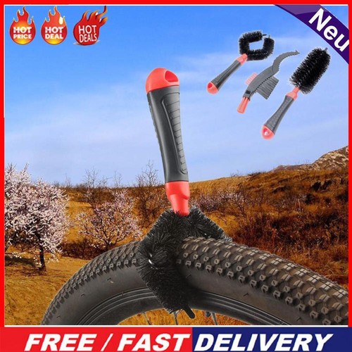 3x Bike Motorcycle Chain Cleaner Tire Wheel Brush Cleaning Tool (Black ...
