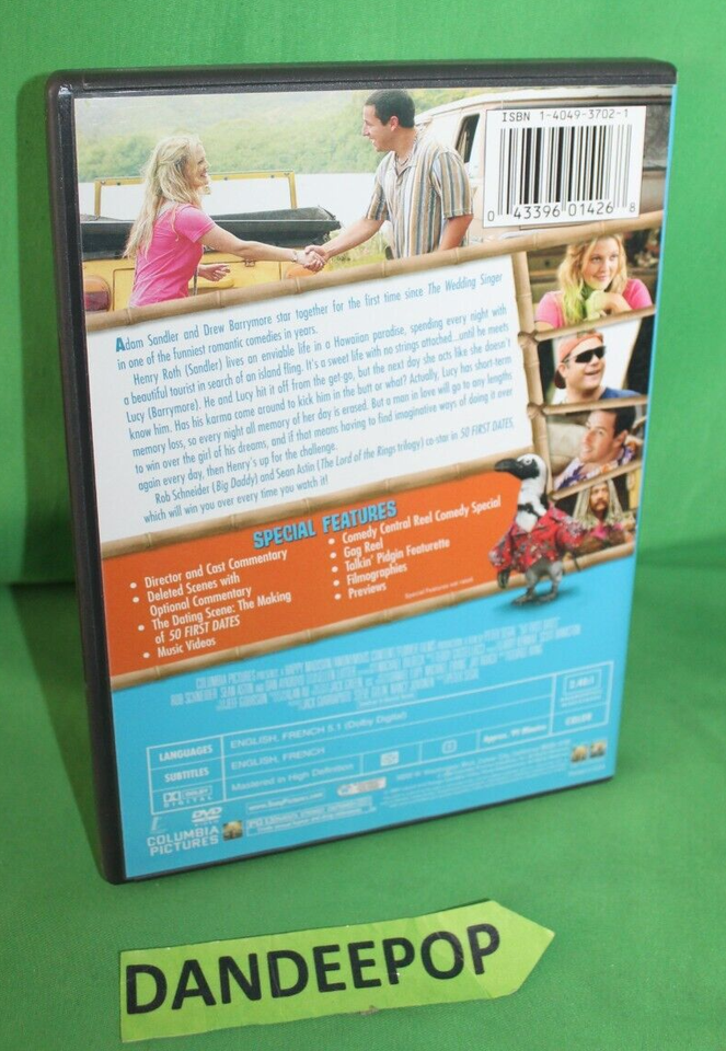50 First Dates (DVD, 2004, Special Edition - Widescreen) Movie ...