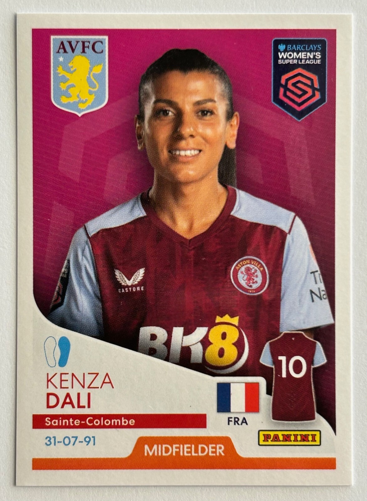 Panini Women's Super League 2024 - ARSENAL & ASTON VILLA Stickers #50 ...