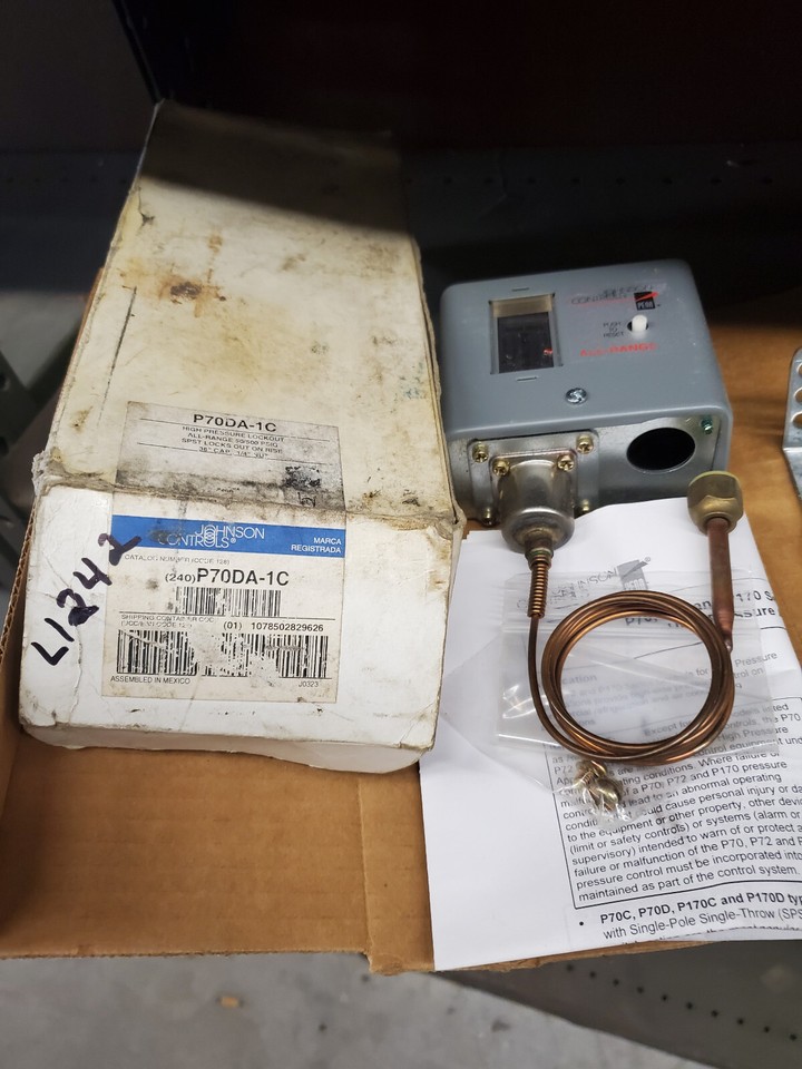 P70DA-1C Johnson Control High Pressure Lockout NOS | eBay