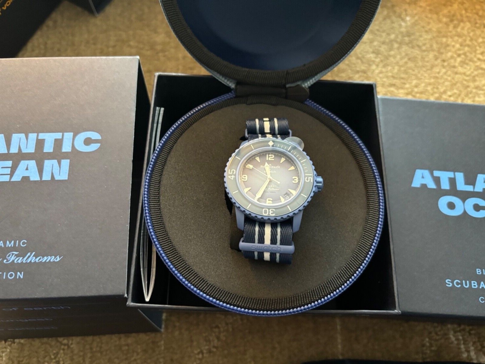 BLANCPAIN x SWATCH SCUBA FIFTY FATHOMS Pacific Atlantic Arctic Ocean of ...