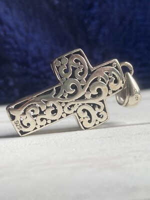 Sterling Silver Swirl Cross Pendant | eBay