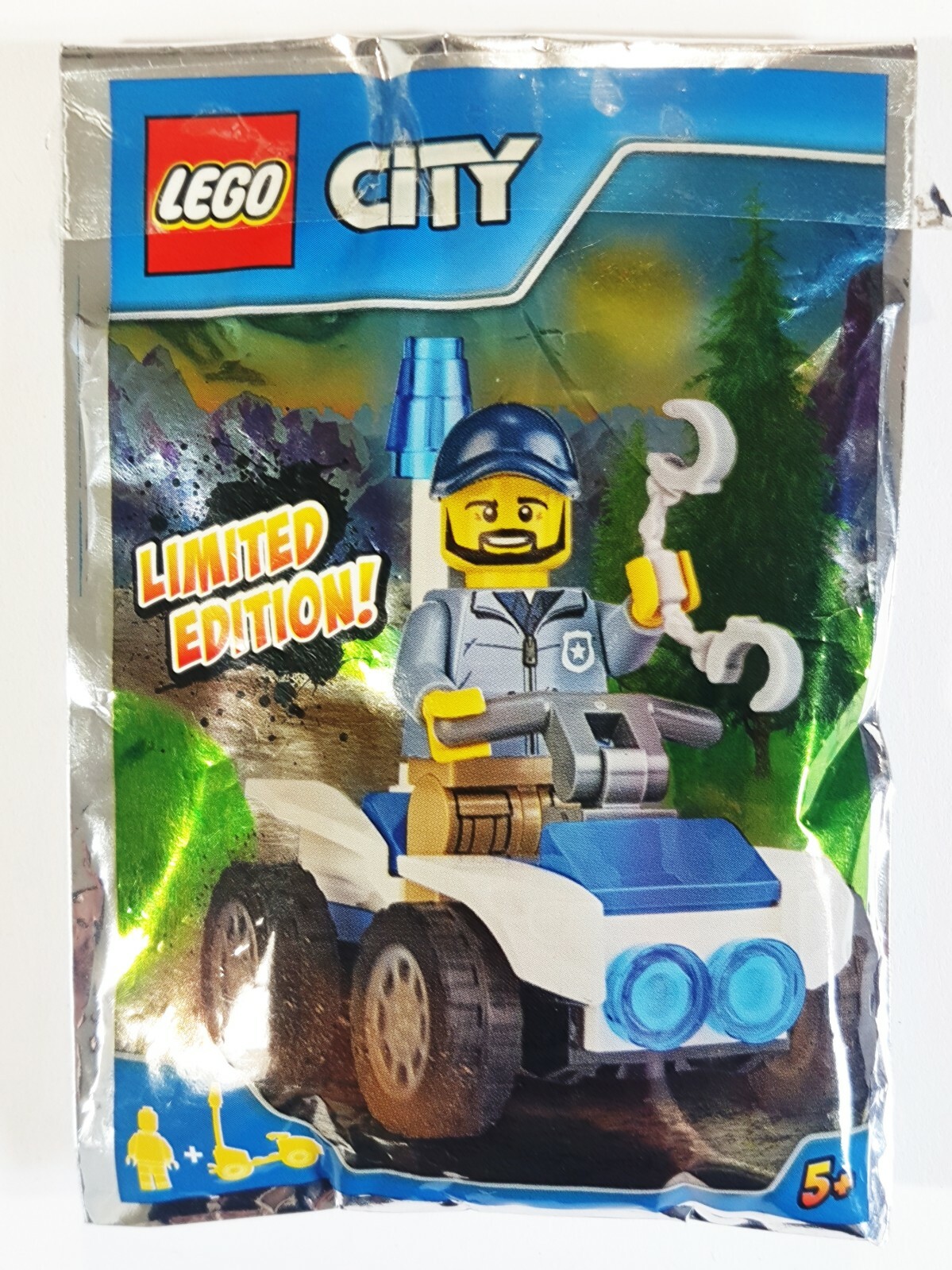 Lego City Limited Edition Minifigure POLICE OFFICER WITH QUAD #951805 ...