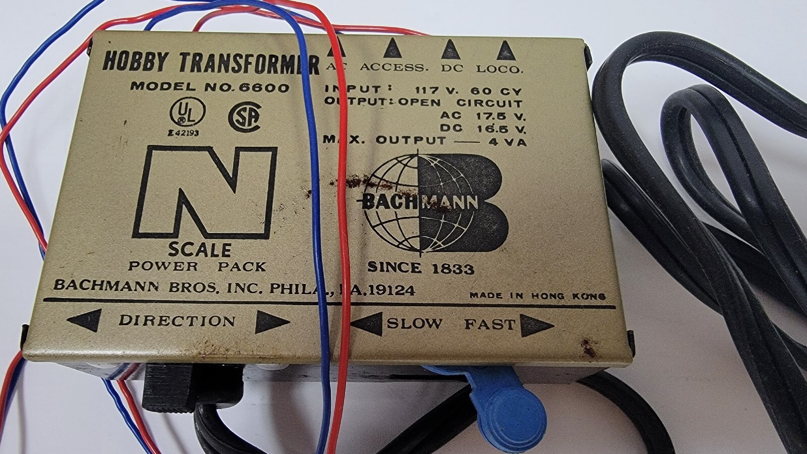 Vintage Bachmann Bros N Scale Power Pack *Untested | eBay