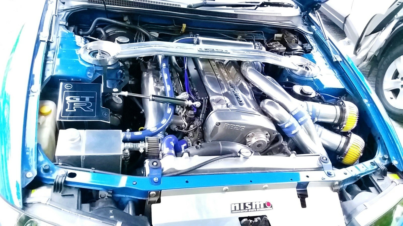 JDM Autostaff Dual Oil Catch Can & Washer Bottle for Nissan Skyline R33 ...