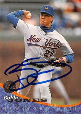 Bobby Jones autographed baseball card (New York Mets) 1994 Leaf #304 | eBay