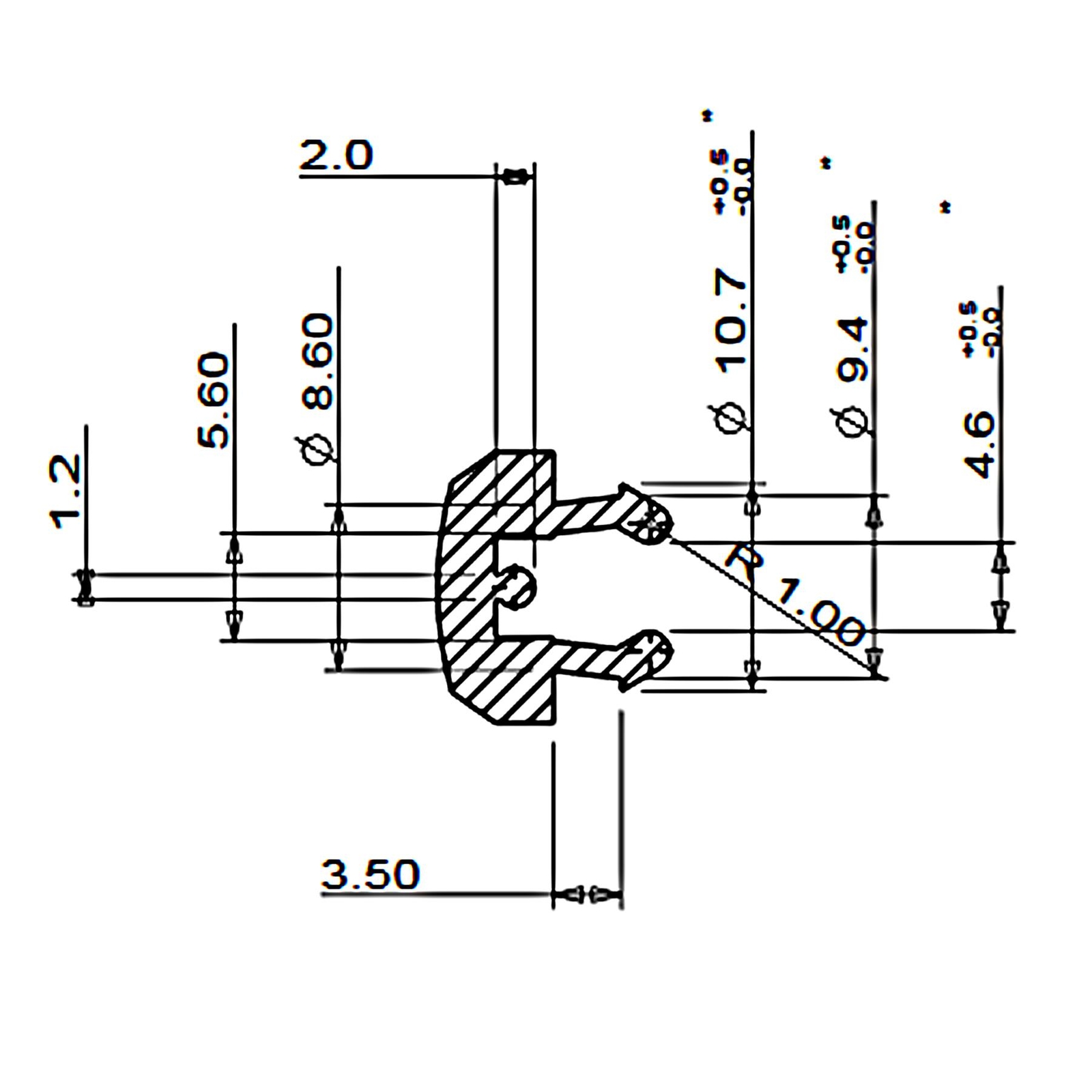 10 x White Round UPVC Drainage Cap Octagonal Face Drain Covers for ...