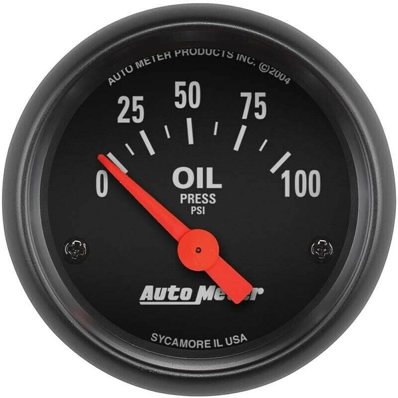 Auto Meter Z-Series Oil Pressure Gauge 0-100 PSI 2634 | eBay