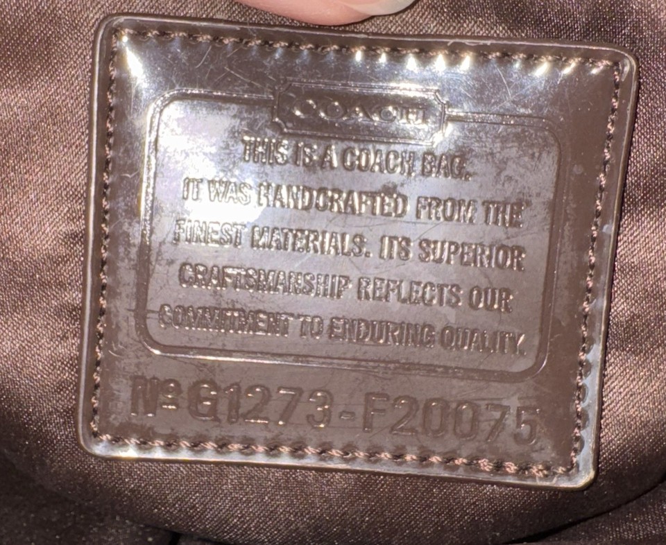 Coach Bag Legacy Signature Patchwork Tote G1273-f20075— Browns/Golds ...