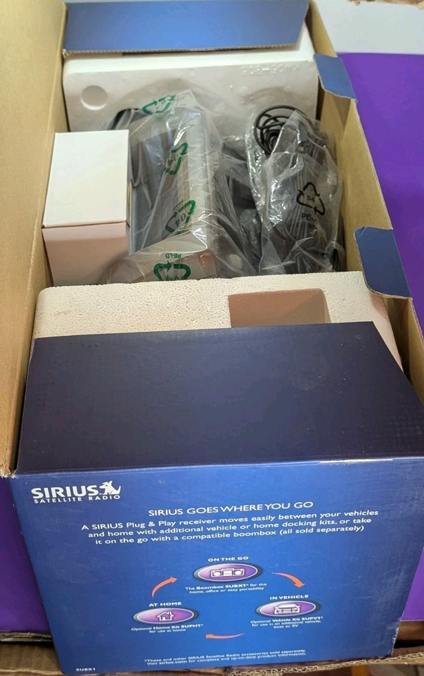 *NEW!* NIB Sirius Receiver, Boombox model SUBX1 & Sportster 5 SubX1 | eBay