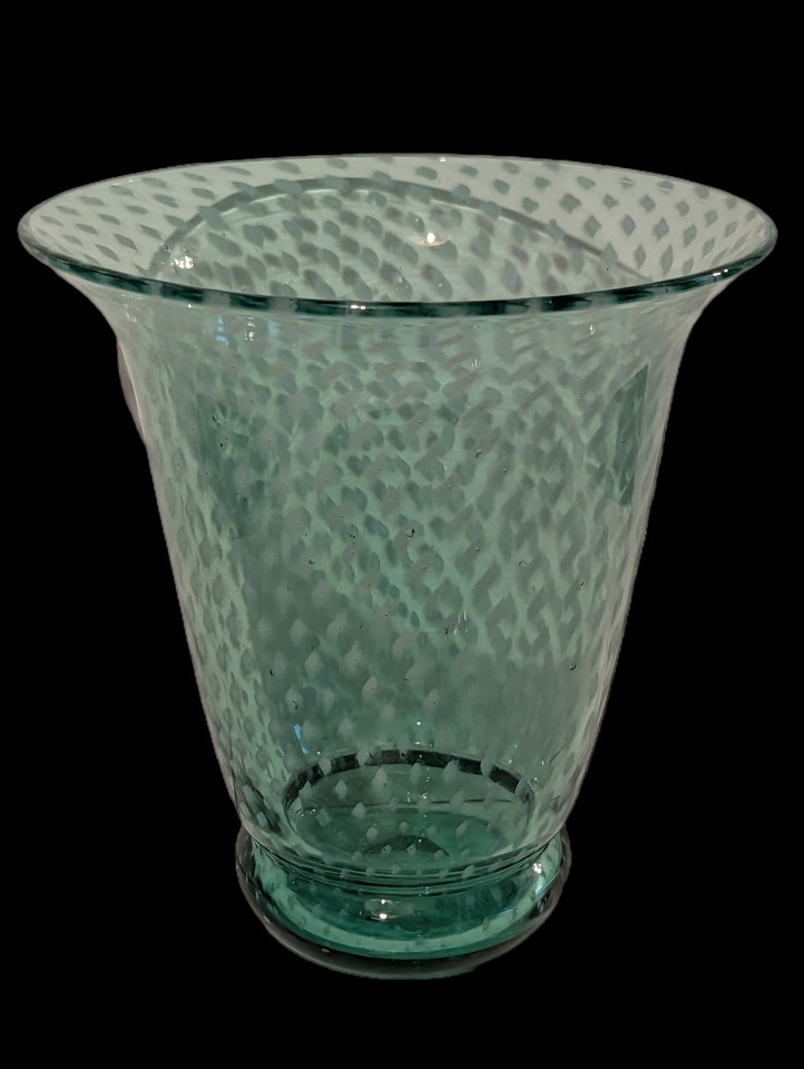 Vintage Murano Style Trapped Air Bubble "bullicante" Glass Flared Edge ...