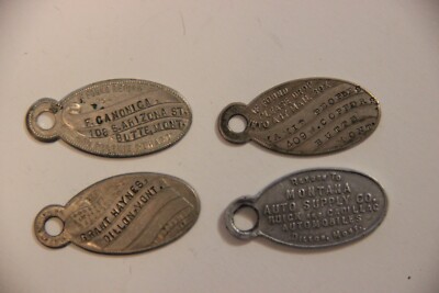Montana ~ VINTAGE KEY CHAIN IDENTIFICATION ID TAG Early 1900's If Found ...