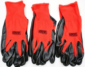 Grease Monkey Nitrile Coated Work Gloves Latex-Free Size Large, 3, 6 or ...