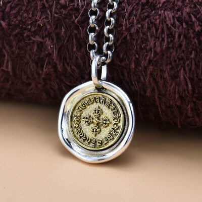 A25 Pendant Buddhist Vajra Sanskritschrift Sterling Silver 925 | eBay