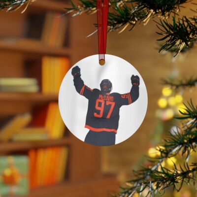 Connor McDavid Drawing Metal Ornaments | eBay