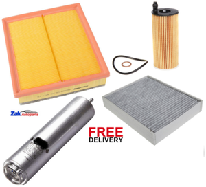 FOR BMW 320D 320D F30 F31 OIL AIR FUEL DIESEL CABIN FILTER SERVICE KIT ...