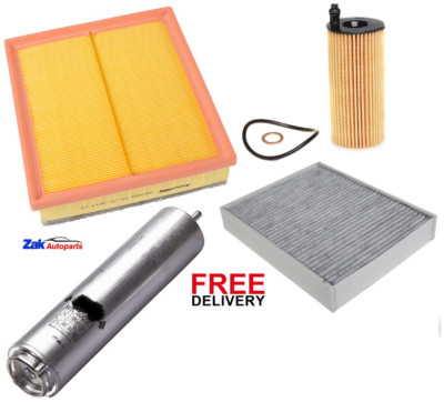 FOR BMW 320D 320D F30 F31 OIL AIR FUEL DIESEL CABIN FILTER SERVICE KIT ...