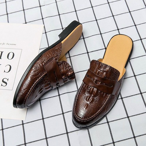 Men Casual New Shoes Sandals Slippers Half Loafers Summer Slip On Flats ...