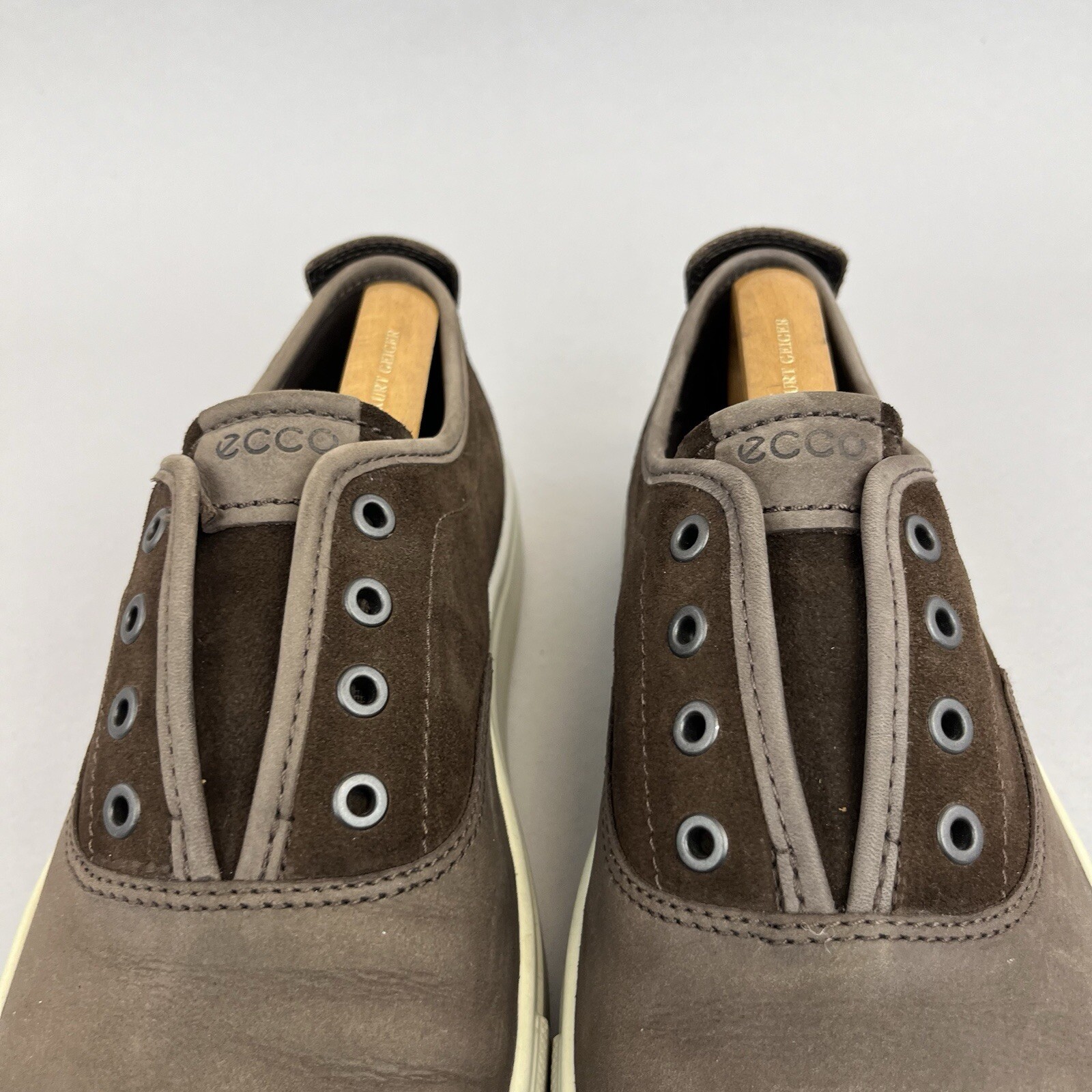 ECCO Kyle Cvo Brown Leather Laceless Slip On Casual Shoes Size EU42 UK8 - 8.5 | eBay UK