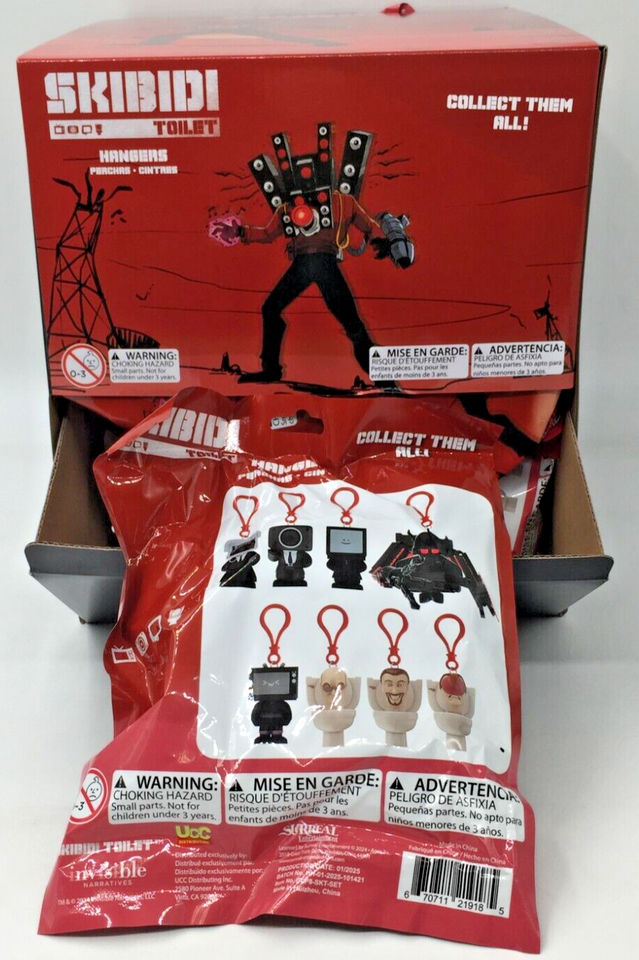 SKIBIDI Toilet Hangers x1 Mystery Blind Bag Surreal Collect them all | eBay