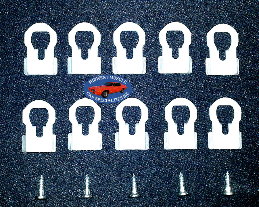 GM Body Side Belt Fender Door Quarter Vinyl Top Molding Trim Clips ...