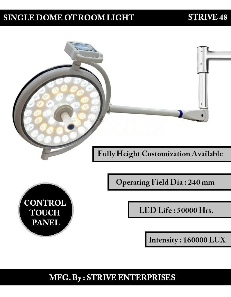 Hospital Surgical Light 48 LED Ceiling Mount OT Lamp Operation Theater ...