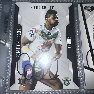 Edrick Lee Signed 2014 Elite NRL card Canberra Raiders | eBay Australia