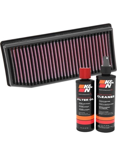K&N Air Filter 33-3007 + Recharge Kit fits Renault Clio 1.2 X98 TCe 120 ...
