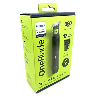 Norelco OneBlade Pro 360 Blade 12 Length Settings Cordless Rechargeable ...