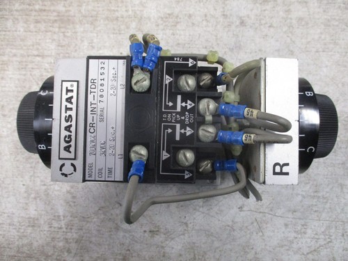 Agastat Double Head Timer 7032VCC CR-INT-TDR 32VDC Coil Time: 2-20 sec ...