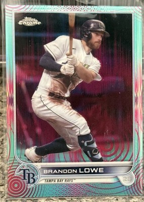2022 Topps Chrome Sonic Brandon Lowe #107 Aqua & Pink Sonic Pulse ...