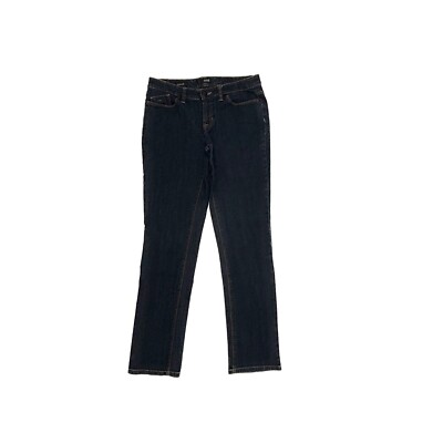 ana Modern fit Slim Straight Women's size 8 Dark Wash Blue Denim jeans ...