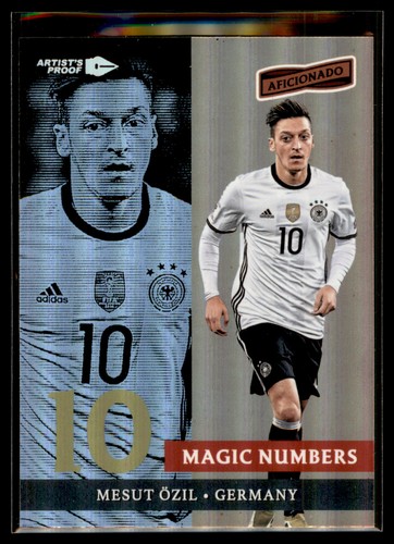 2016-17 Panini Aficionado Magic Numbers ARTIST'S PROOF #6 Mesut Ozil ...