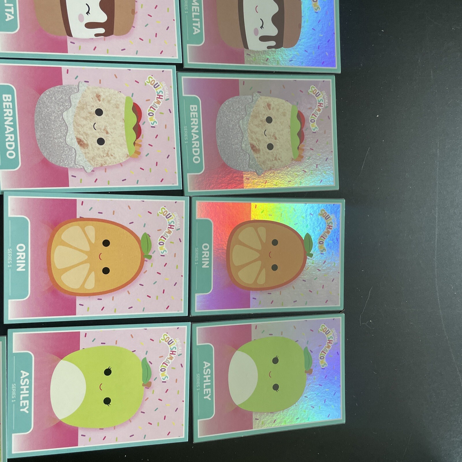 Squishmallow Trading Cards Food Squad Lot/ 30 cards. Base & holo pairs ...