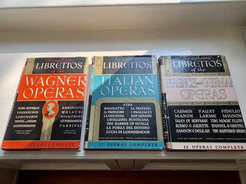 Librettos of the Operas Wagner Italian French & German Crown 3 Book Lot ...