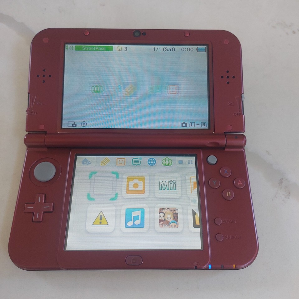 Nintendo 3DS XL Launch Edition Handheld Red Gaming System | eBay