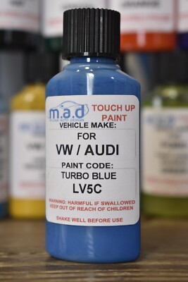 AUDI TURBO BLUE LV5C TOUCH UP KIT 30ML A1 A3 A4 A5 A6 TT A8 Q3 Q5 Q7 ...