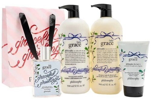 BABY GRACE Philosophy Gift Set 4 Pieces Parfum, Body Wash, Emulsion ...
