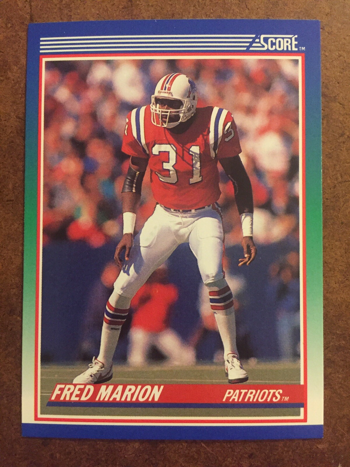 Fred Marion 39 Score 1990 NFL Football Trading Card | eBay