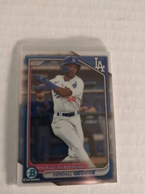 Kendall George 2024 Bowman - Chrome Prospects BCP-58 Dodgers Baseball ...