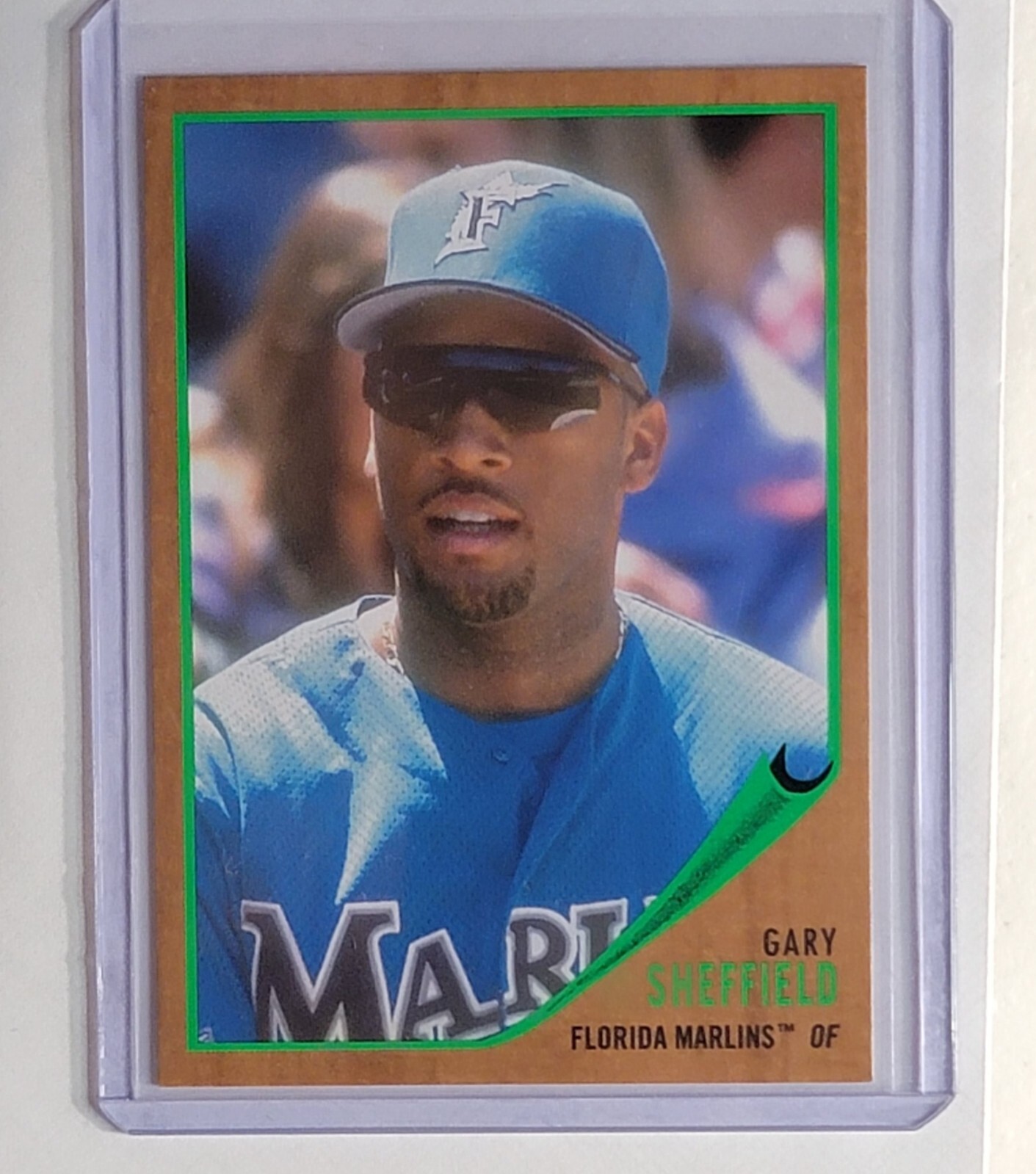 2021 Topps Archives Gary Sheffield Green Parallel #d/125, '62 Design FL ...