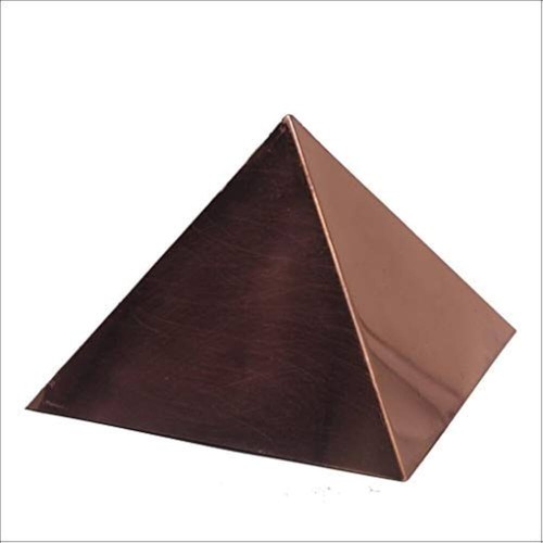 Pure Copper Pyramid For Vastu Plain Pyramid Cap For Meditation 2 Inch ...