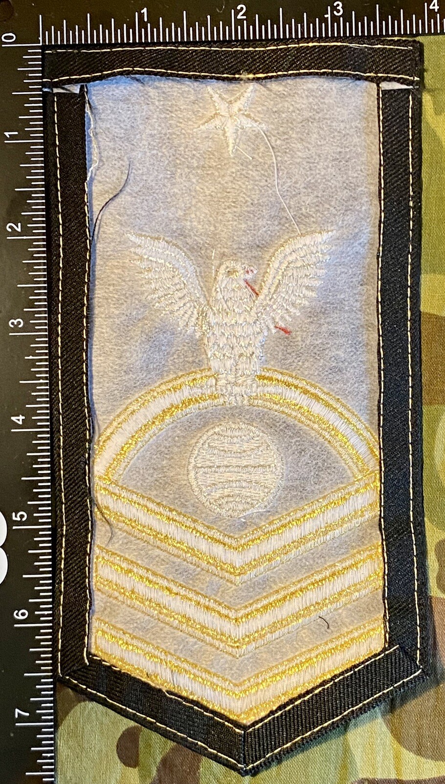 Navy Gold Rate Electrician's Mate Senior Chief Petty Officer rank Patch ...