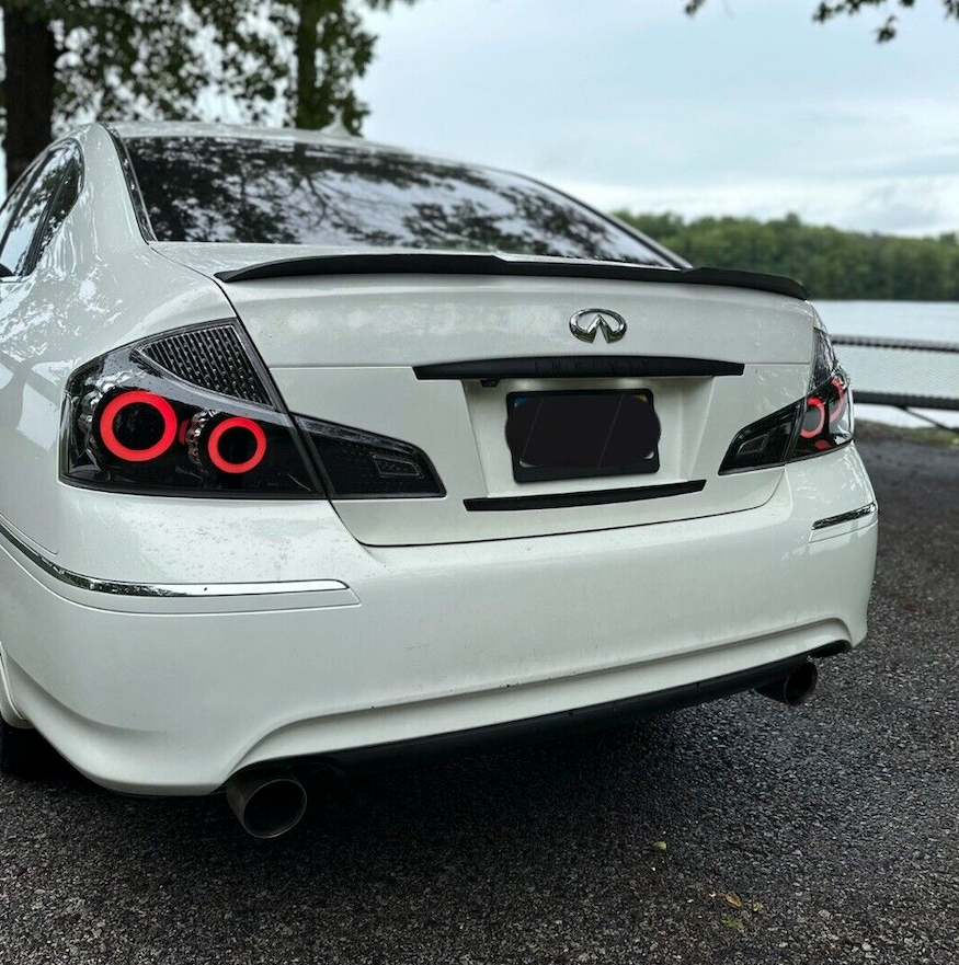 JDM Y50 Fuga Late model 08-10 Clear Lens Full LED Tail Lights OEM M35 ...