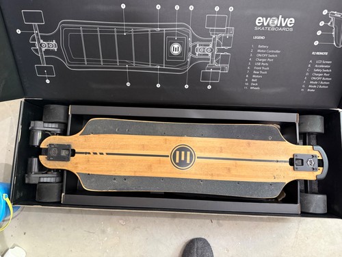 Evolve GTR Series 1 Electric Skateboard with 107mm Street wheels | eBay