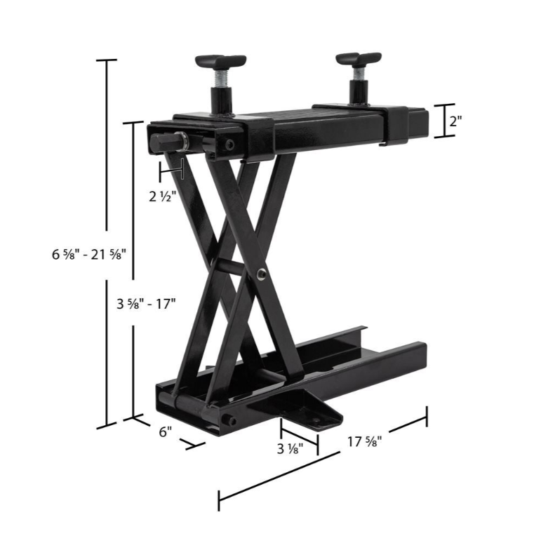 BIack Widow Steel Motorcycle Jack Lift Stand 1,100 lb Capacity for ...