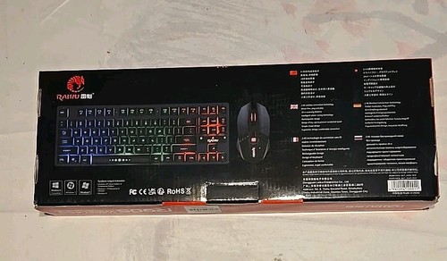 Raiku R905 Wireless Mouse and Keyboard Lights Up New | eBay