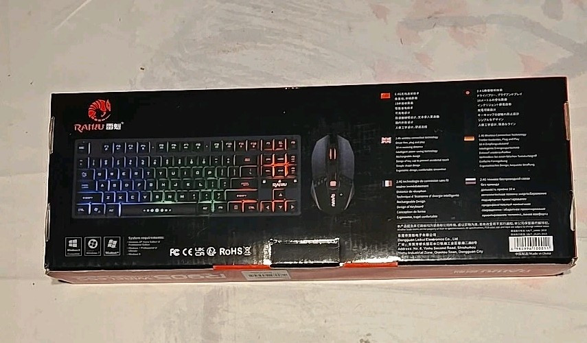 Raiku R905 Wireless Mouse and Keyboard Lights Up New | eBay