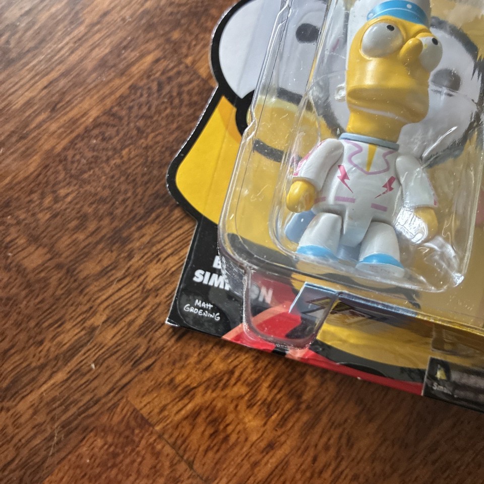 The Simpsons Mania Series 3" Qee Bart Simpson Key Chain Skater Pro Bart ...